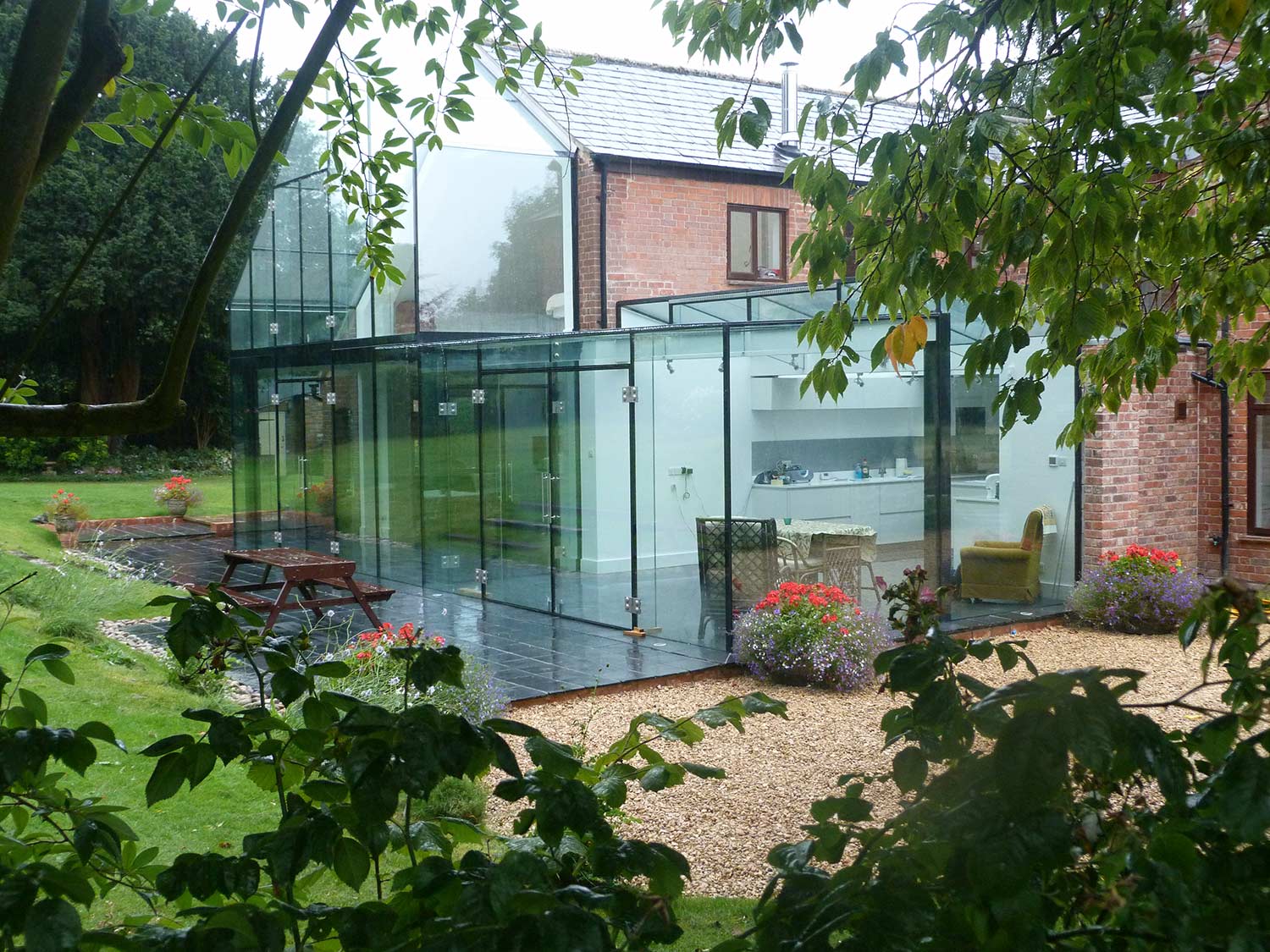 Frameless Glass Conservatories : Morelight Glass Design Ltd